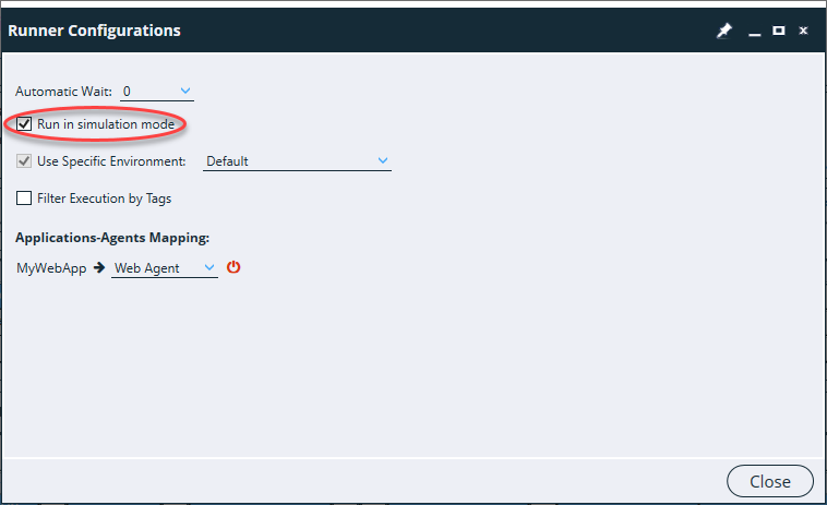 Action Outputs Simulation